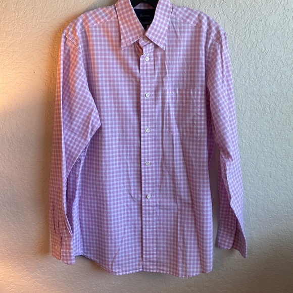 Faconnable | Shirts | Mens Pink Check Dress Shirt | Poshmark